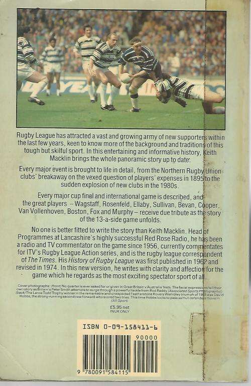 Rugby - The Story of Rugby League. Keith Macklin. for sale in Pretoria ...