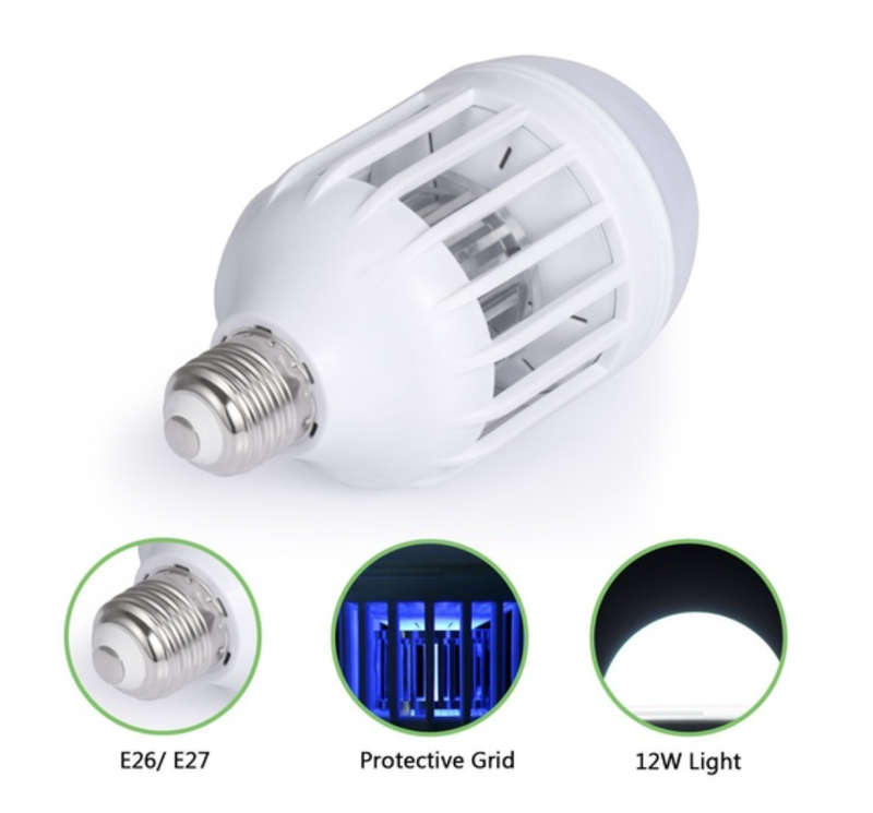 Household Insecticides - Light Bulb Mosquito Insect Killer Electric Bug ...