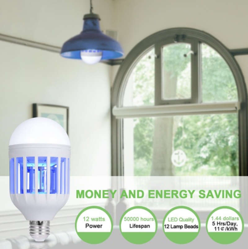 Household Insecticides - Light Bulb Mosquito Insect Killer Electric Bug ...