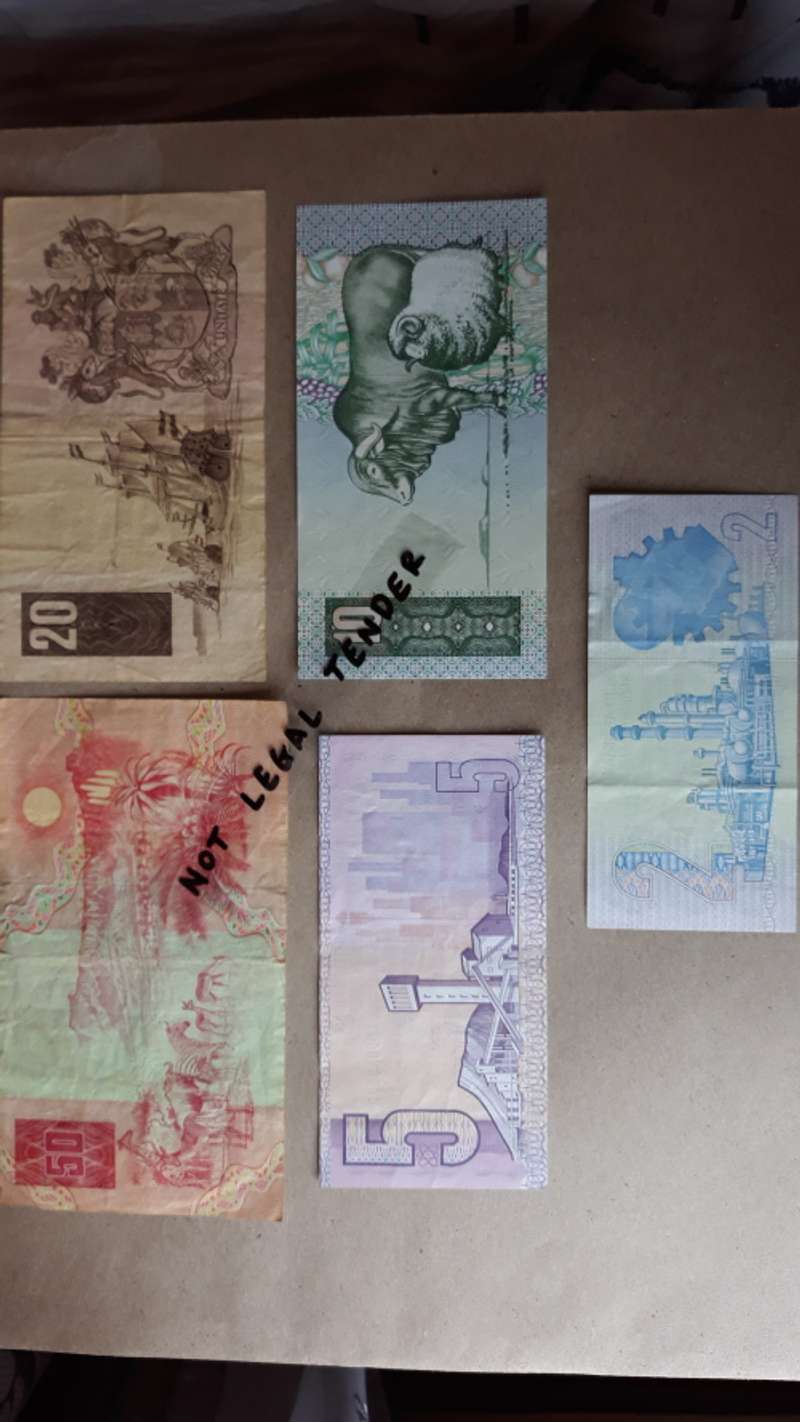 GPC de Kock - Complete set of De Kock RSA Banknote set! From R50 to R2 ...