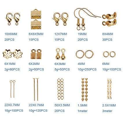 Kits - 870pcs Assorted / Gold Tone / Alloy Findings for sale in ...