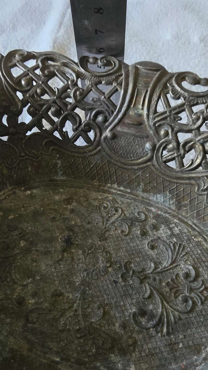 Brass - ANTIQUE BRASS SERVER(MADE IN ITALY) SEE MARKINGS was sold for ...