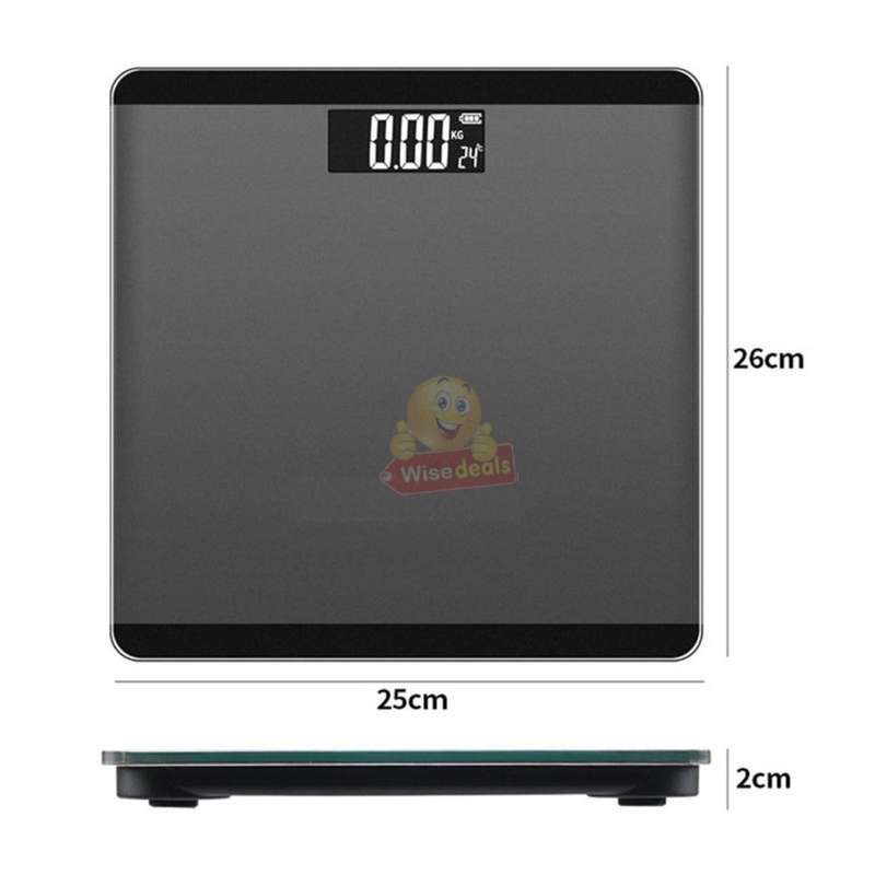 Digital Scales - Tempered Glass Electronic Scale with LED Weight ...