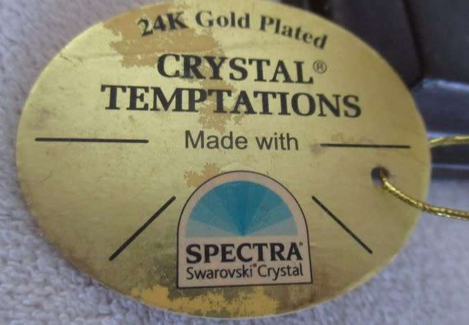 Swarovski - Crystal Temptations 24K gold plated model of Mayflower ship ...