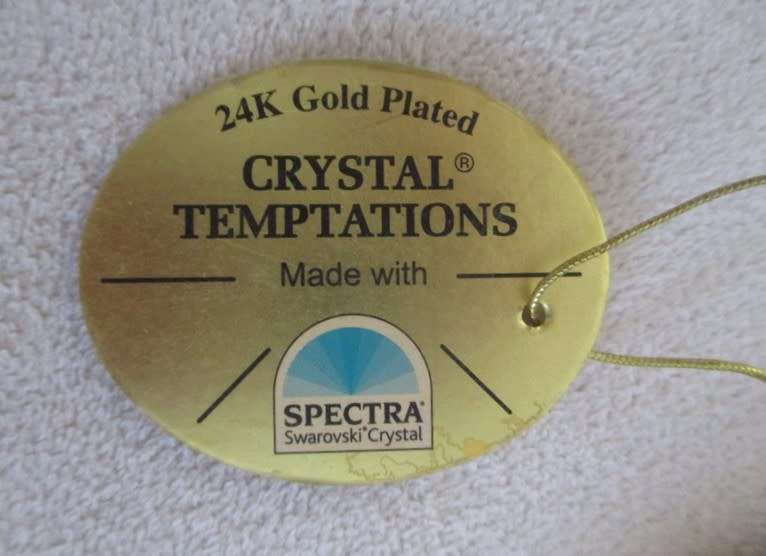 Swarovski - Crystal Temptations 24K gold plated model of guitar with ...