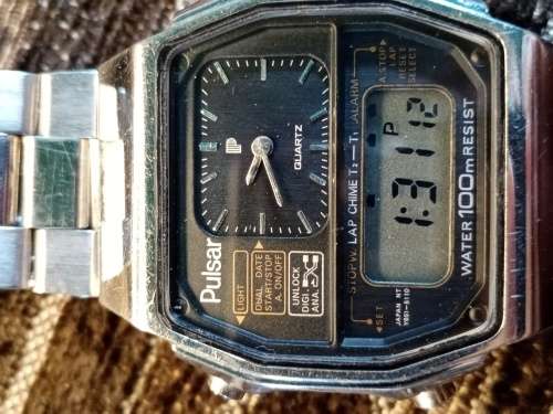 Rare & Collectable Watches - Pulsar and digi ana wrist watch 33mm ex ...