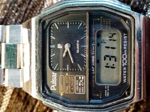Rare & Collectable Watches - Pulsar and digi ana wrist watch 33mm ex ...