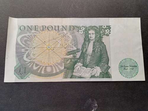 Europe & Great Britain - One pound note Isaac Newton Bank of England ...