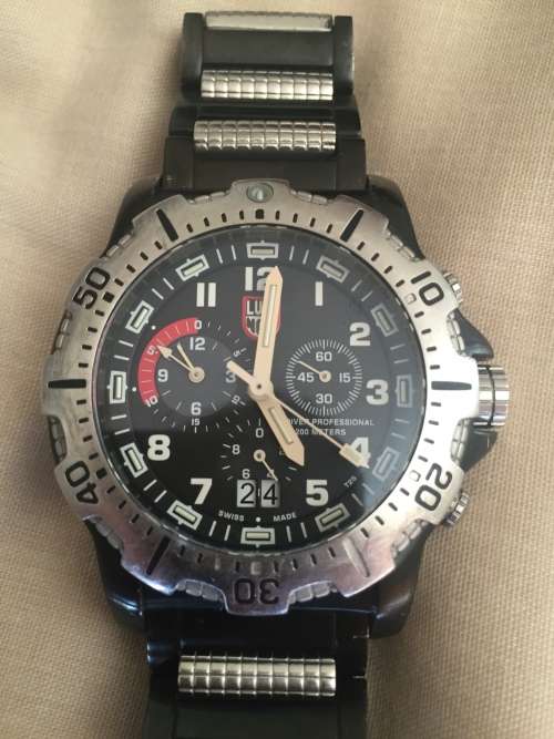 Men's Watches - Luminox Sea Dive Chrono 8150/8350 Mens Black Watch ...