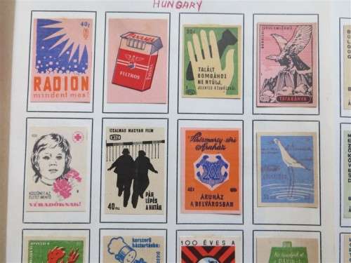 Smoking Accessories - Hungary Vintage Matchbox labels Collection - Let ...