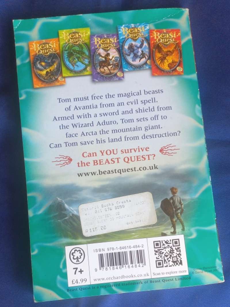Fiction - Beast Quest - Arcta the mountain giant was listed for 30.00 ...