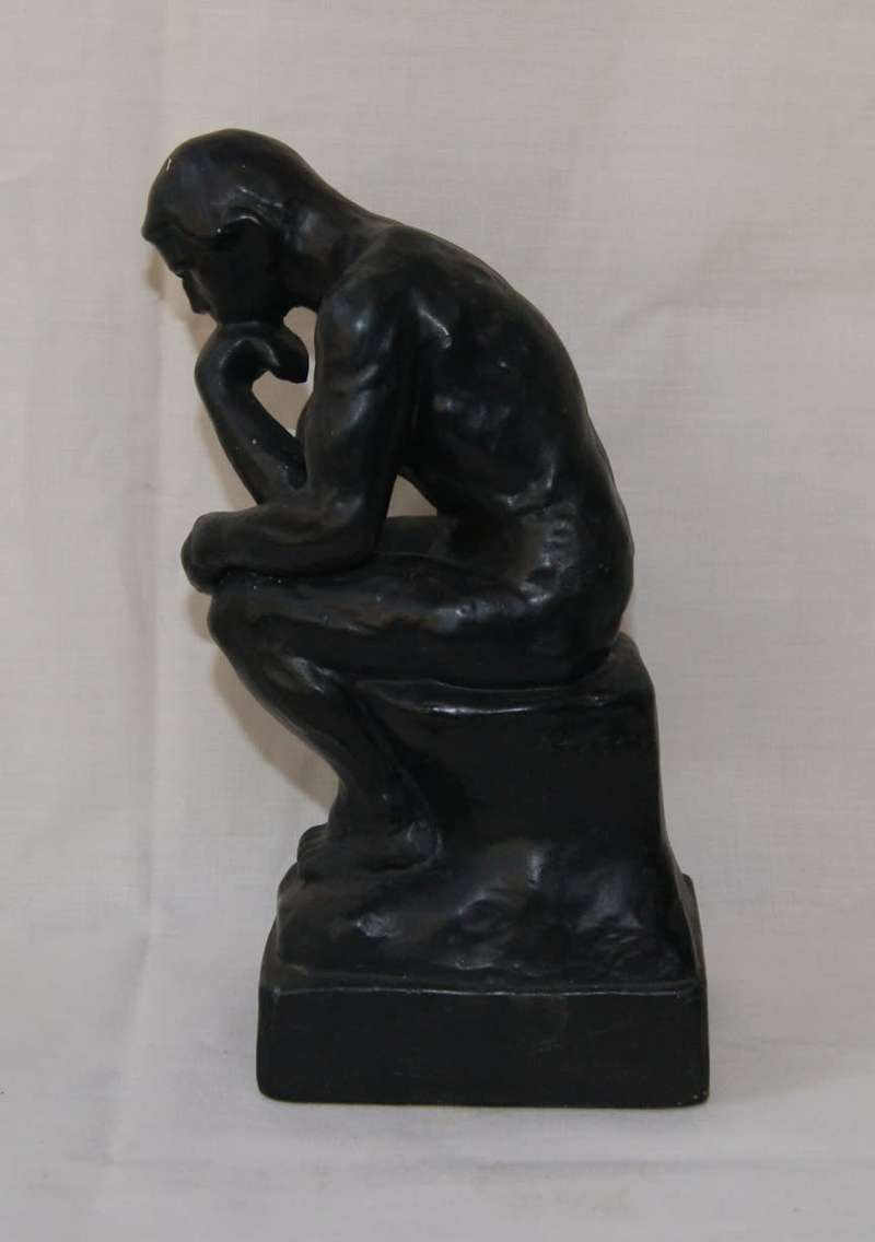 Oriental Porcelain - Vintage Modeling Japan Ceramic `The Thinker ...