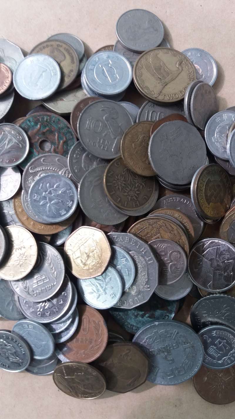 Collections & Lots - World Mix Coins - lot of 150 coins in total for ...