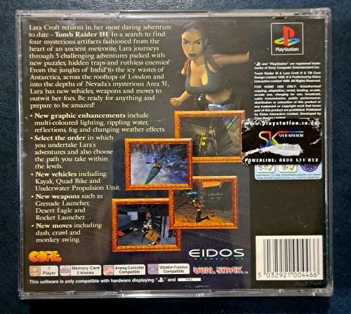 Games - Original PAL Sony PS1 - Tombraider 3 - Game Disc for sale in ...