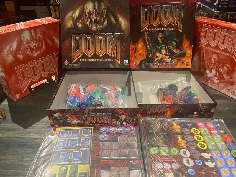 Board Games - Doom: The Boardgame (2004) + Doom Expansion Set VERY RARE ...
