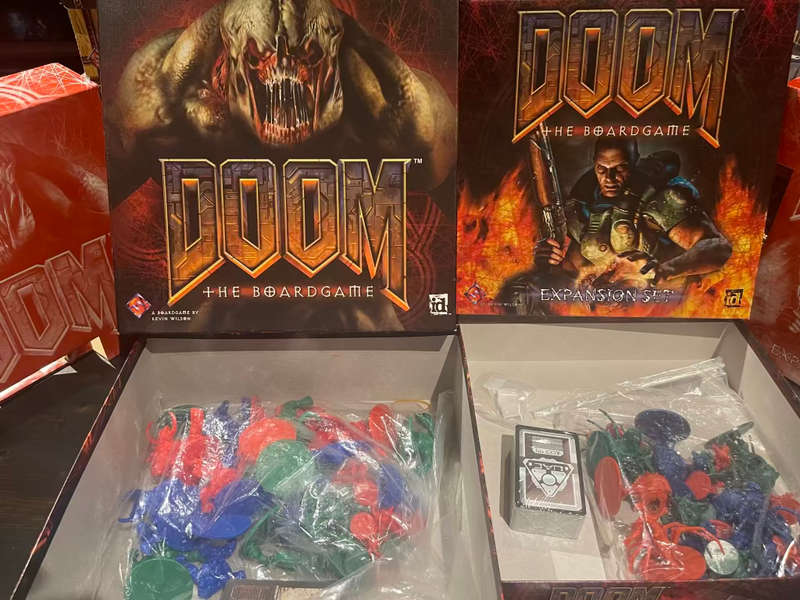 Board Games - Doom: The Boardgame (2004) + Doom Expansion Set VERY RARE ...