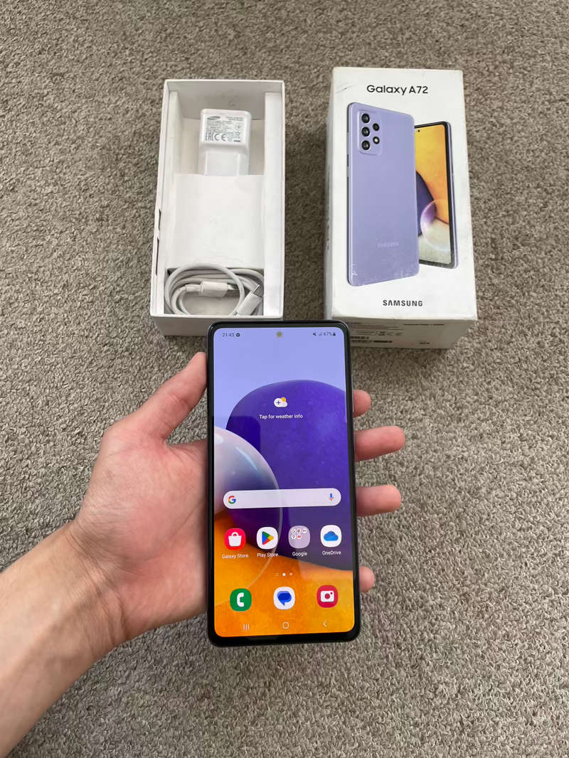 Samsung - Samsung A72 128gb 6gb ram Dual sim with box and charger was ...