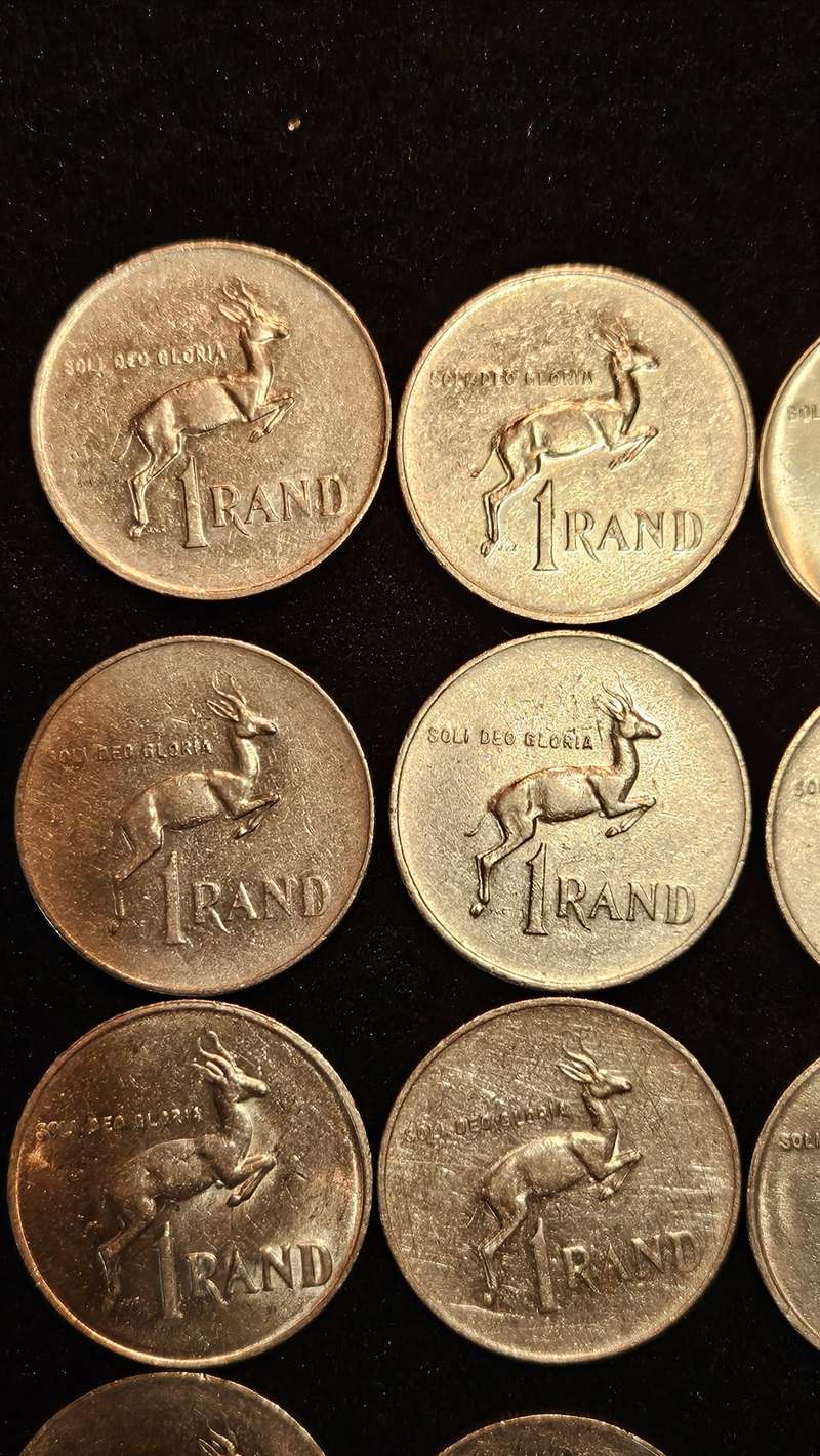 Collections & Lots - South African R1 Coins 1970`s/ 1980`s/ 1990`s was ...