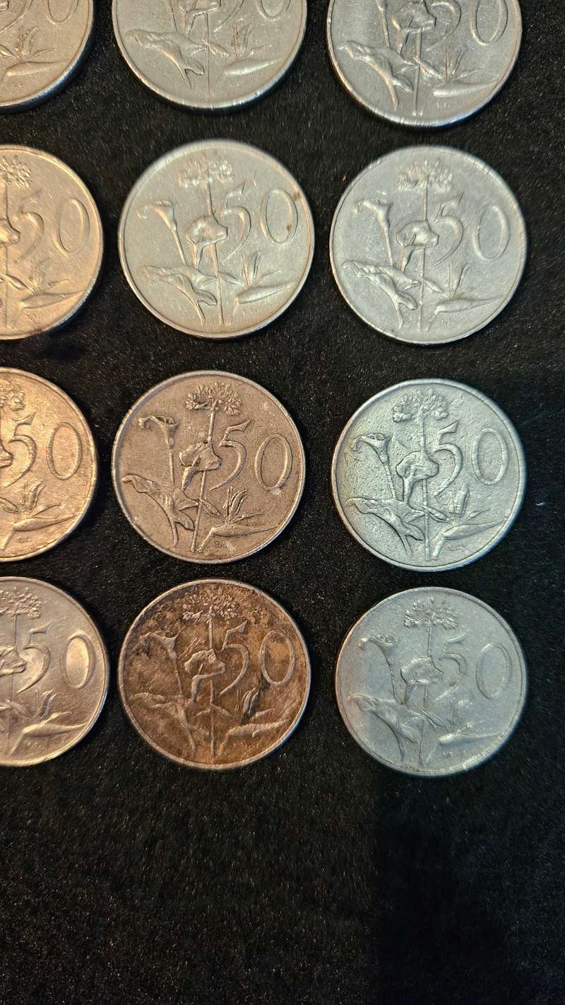 Collections & Lots - South African R1 Coins Plus 50 cent Coins was sold ...
