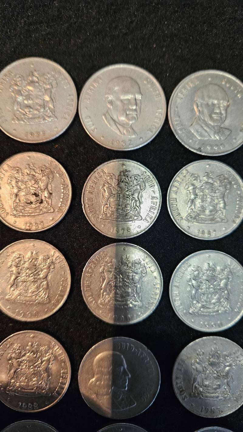 Collections & Lots - South African R1 Coins Plus 50 cent Coins was sold ...