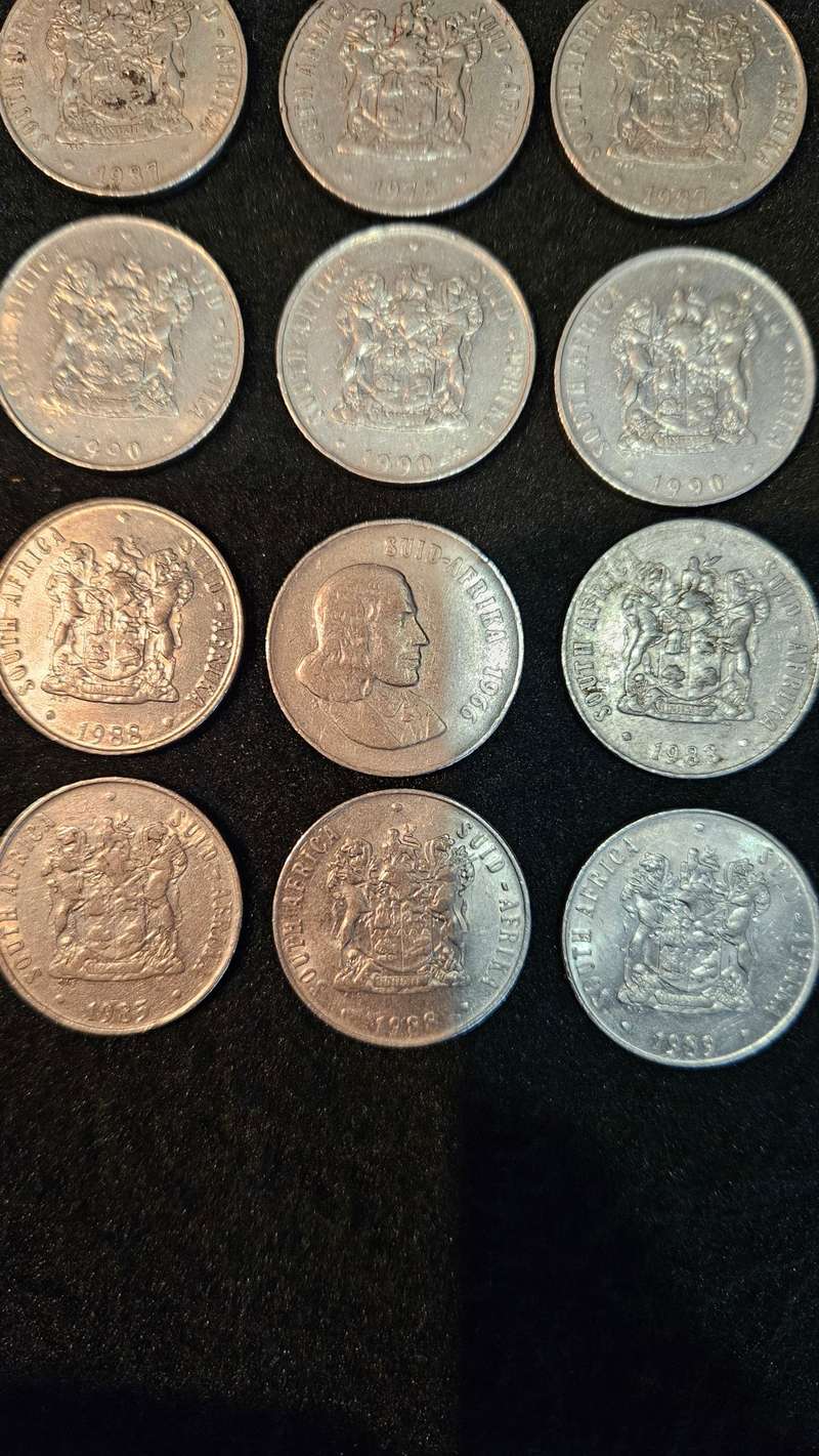 Collections & Lots - South African R1 Coins Plus 50 cent Coins was sold ...