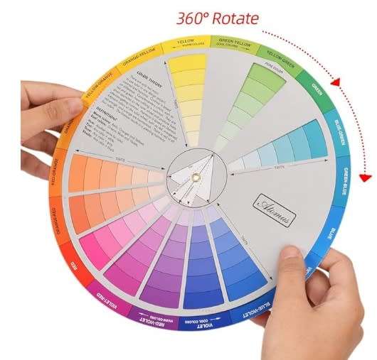 Tattoo Supplies - ATOMUS Color Wheel Color Mix Guide 9.05 inch Tattoo ...
