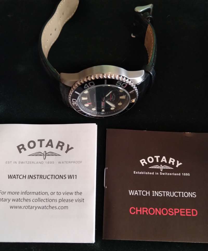 Men's Watches - ROTARY Mens watch Rare Luminous Day & Date Chronospeed ...