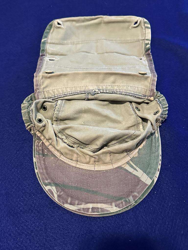 Headgear - RHODESIAN ARMY / BSAP Camoflage Peak Cap - with headband ...