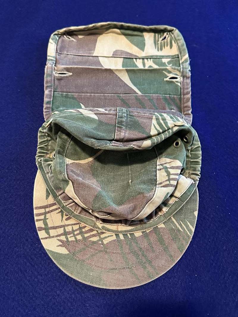 Headgear - RHODESIAN ARMY / BSAP Camoflage Peak Cap - with headband ...