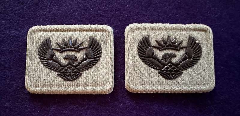South African Army - SA Army Rank Insignia Major Embossed Badge - Set ...