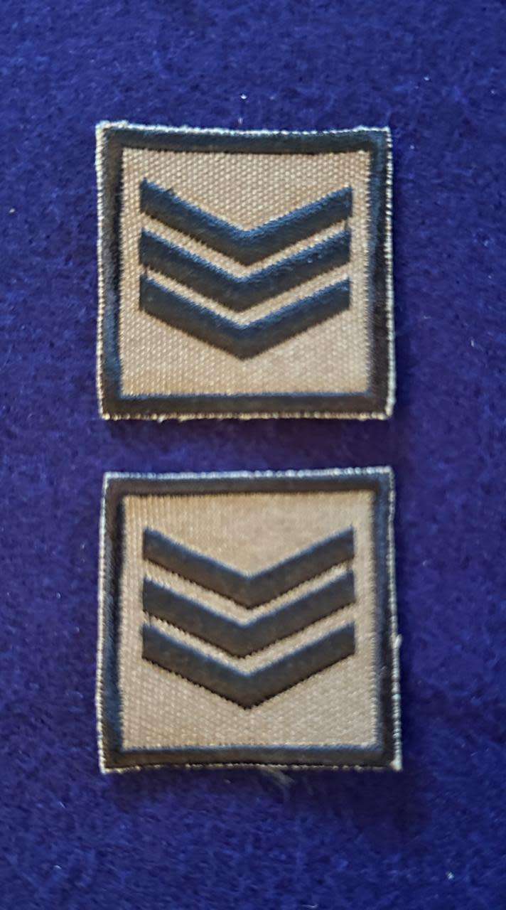 South African Army - SA Army Sergeant Rank Material - Set for sale in ...