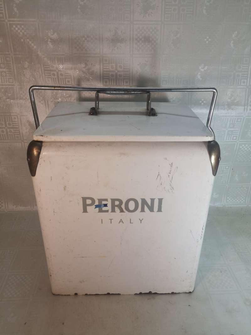 Bar Accessories - Magnificent Vintage Steel Peroni Italy Cooler Box ...