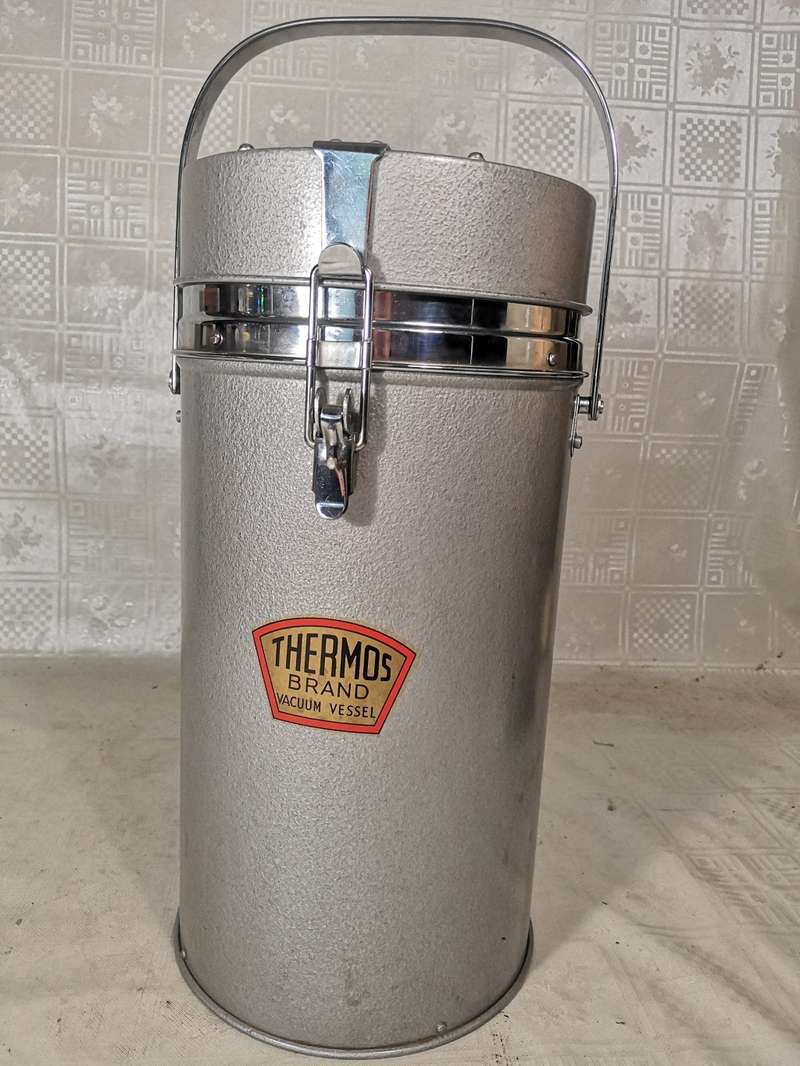 Other Kitchenalia - Vintage Large Thermos Food Flask Vacuum Vessel 1950 ...