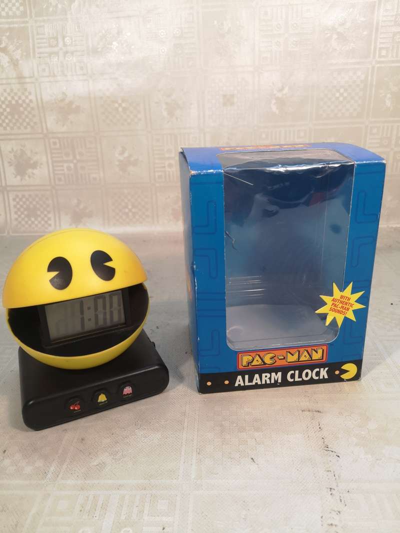 Alarm & Travel Clocks - VINTAGE PALADONE - PAC-MAN ALARM CLOCK LIKE NEW IN BOX was sold for 220. ...