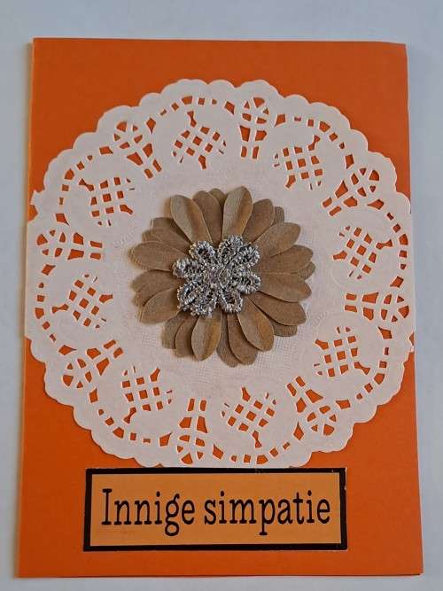 Invitations & Cards - Handmade Simpatie Kaart + Koevert 15cm x 10.5cm ...