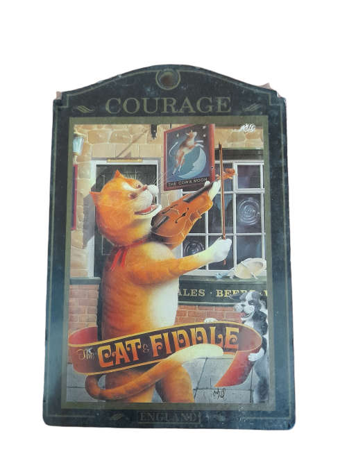 Bar Accessories - Courage `The Cat and Fiddle` The Famous British Pub ...