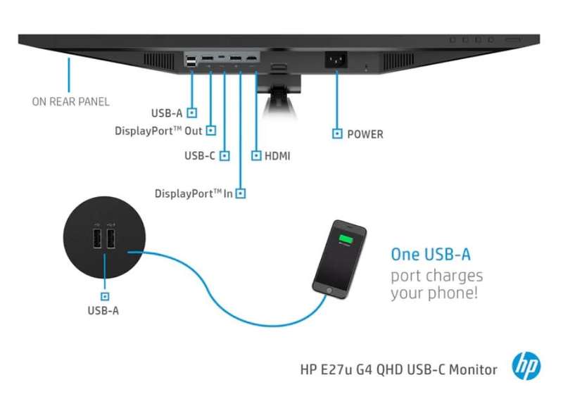 Monitors - HP E27u - G4 QHD - USB-C Monitor - 27` - Pristine Condition ...