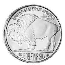 Gold & Bullion Coins - 5 NO. 1 Oz Silver American Buffalo Rounds was ...