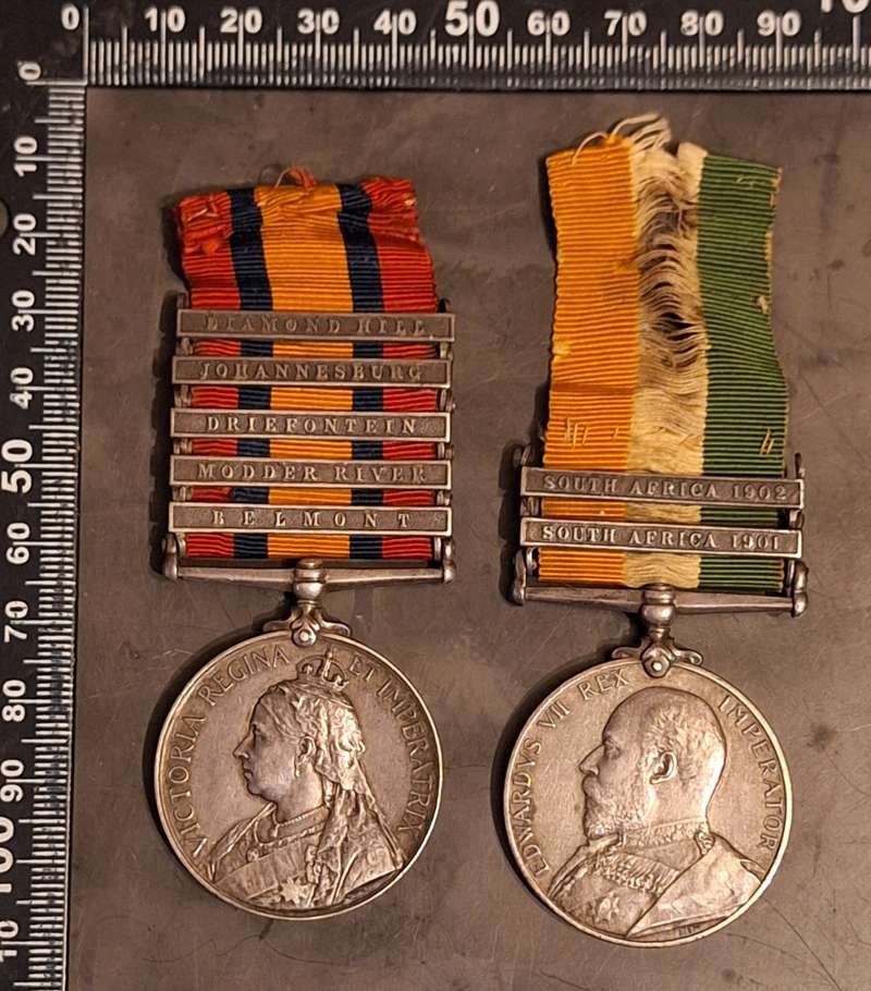 Boer War - BOER WAR. Queens SA & Kings SA Set .COLDSTREAM GUARDS was ...