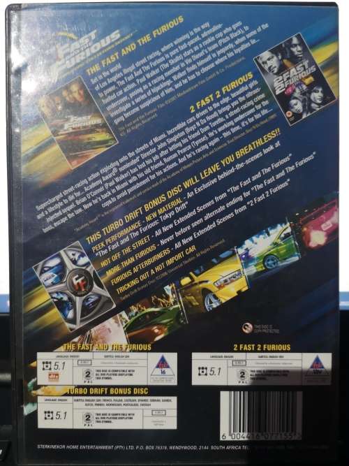 Movies - The Fast and the Furious / 2 Fast 2 Furious / Turbo Drift ...