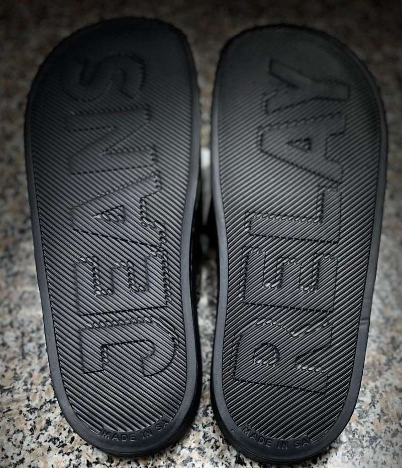 Sandals - Relay Jeans Men`s Black Mono Slide was sold for 170.00 on 1 ...