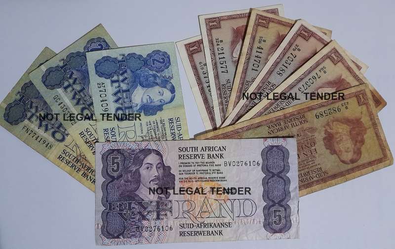 Other South African Bank Notes - MIX LOT OF SOUTH AFRICAN BANK NOTES ...