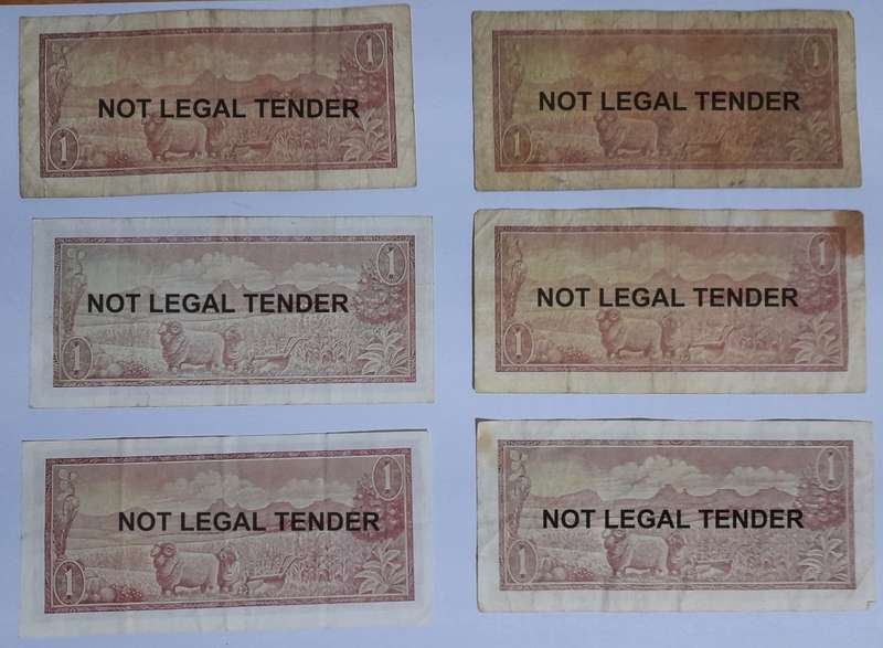 Other South African Bank Notes - MIX LOT OF SOUTH AFRICAN BANK NOTES ...