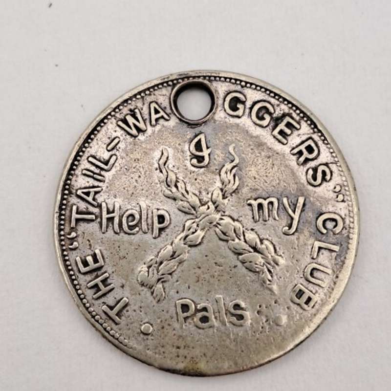 Other - Antique medallion the `Tail Waggers Club`, London England ... Other - Antique medallion the `Tail Waggers Club`, London England ...