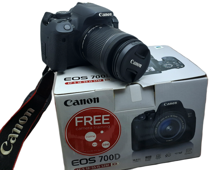 Digital SLR - Pre-Owned Canon EOS 700D COMPLETE Camera Kit in original Packaging With 2 Lenses ...