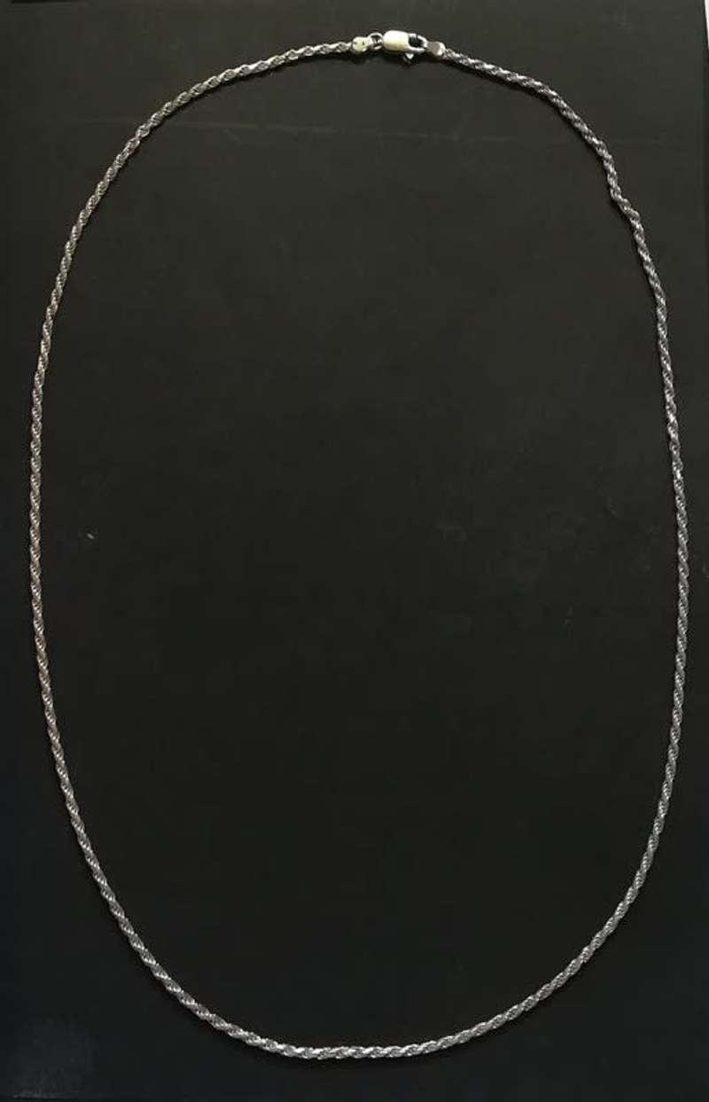 Necklaces & Pendants - STERLING SILVER ITALY ROPE CHAIN 600MM 10.9 ...