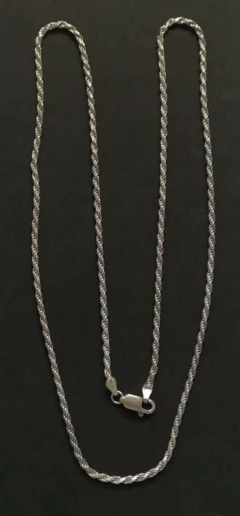 Necklaces & Pendants - STERLING SILVER ITALY ROPE CHAIN 600MM 10.9 ...