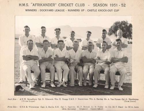 Sporting Memorabilia - Old photo of HMS `Afrikander` cricket club ...