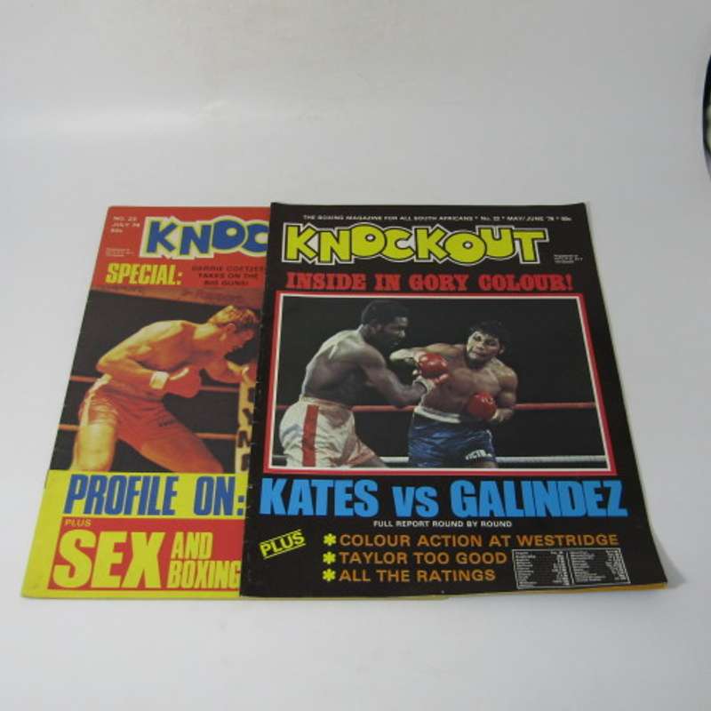 Other - Knockout Magazine Boxing South Africa 1976 - Lot of 9 magazines ...