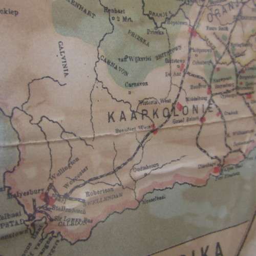 Other War Memorabilia - Boer War map of Zuid-Afrika showing British ...